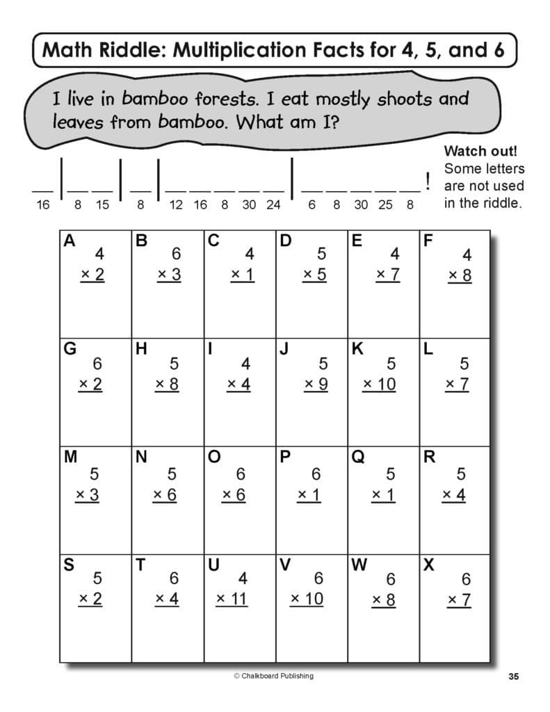 Common Core Multiplication & Division Skills Bundle - Chalkboard Publishing