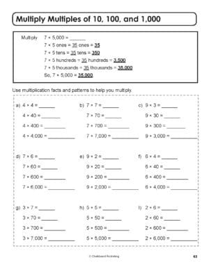 Common Core Multiplication & Division Skills Bundle - Chalkboard Publishing