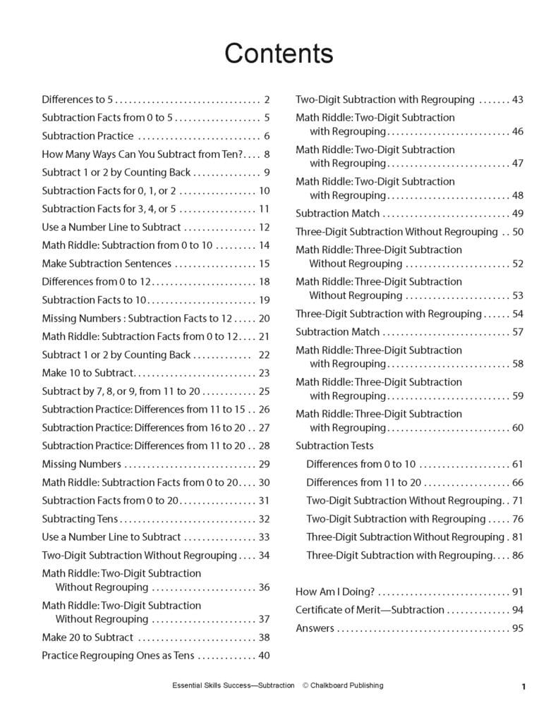 Common Core Addition & Subtraction Skills Bundle - Chalkboard Publishing