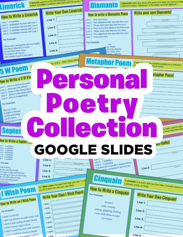 Personal Poetry Collection - Google Slides - Chalkboard Publishing