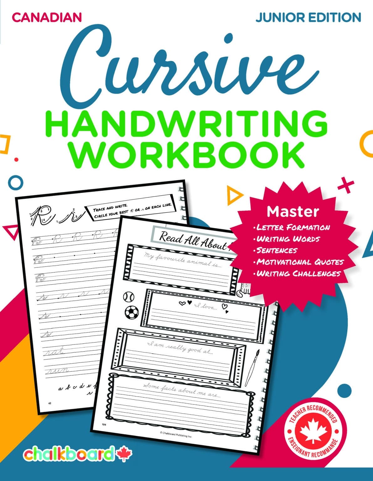 Junior Cursive Handwriting Workbook - Chalkboard Publishing
