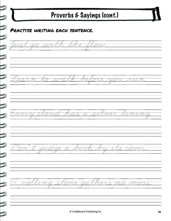 Junior Cursive Handwriting Workbook - Chalkboard Publishing