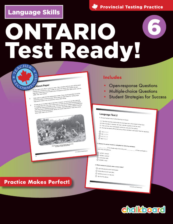 Canadian Math Tests Grades 4-6 - eBook - Chalkboard Publishing