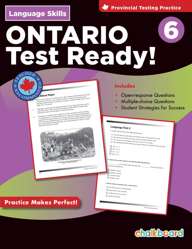 ONTARIO Test Ready! Language Skills Grade 6 - eBook - Chalkboard Publishing
