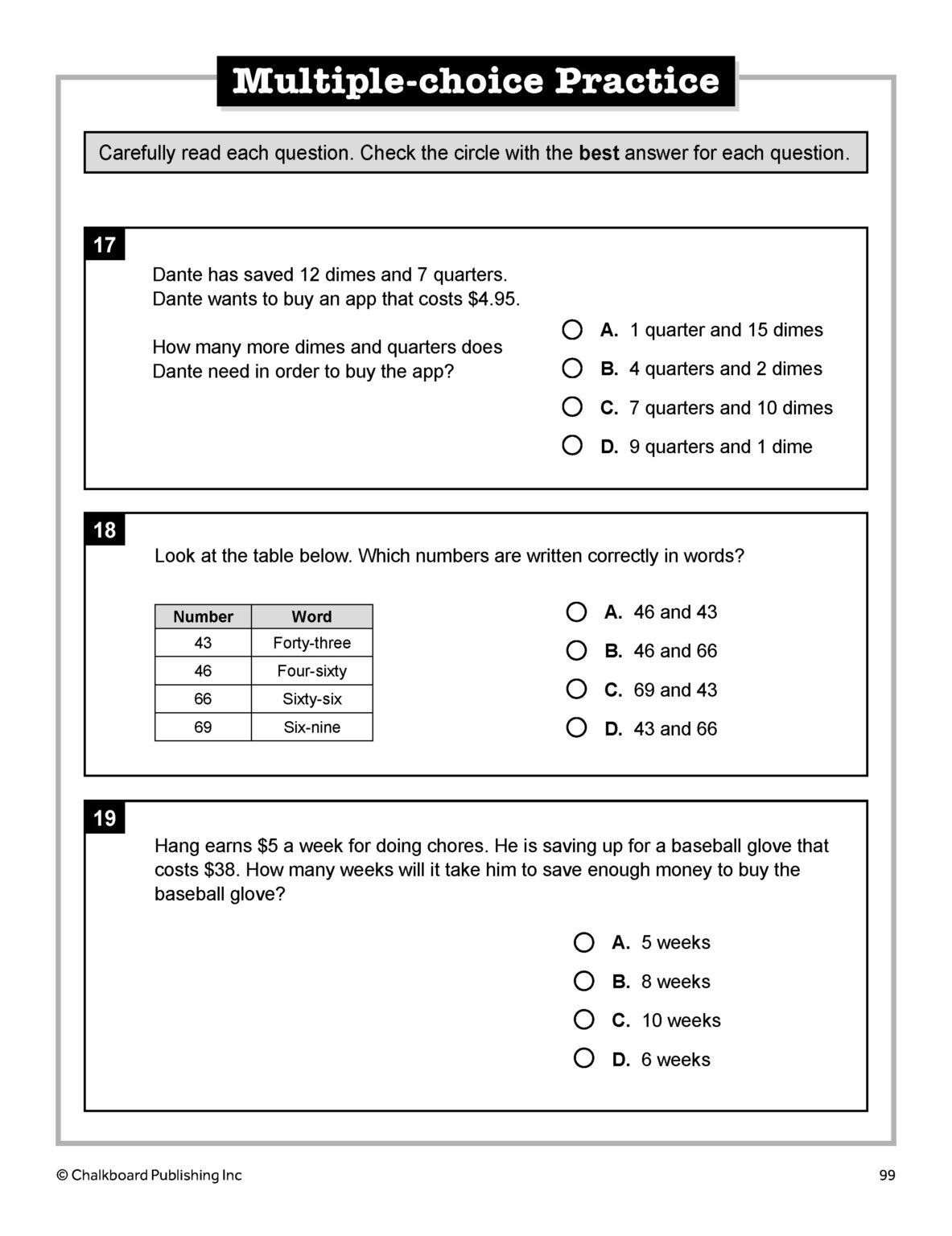 Ontario EQAO Grade 3 Math Test Prep Workbook