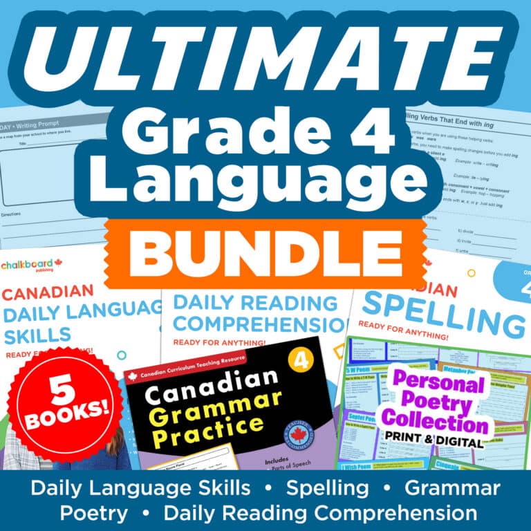 Best Grade 4 Language eBook Bundle: Spelling, Grammar, Writing, Reading ...