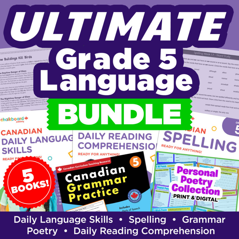 Best Grade 5 Language eBook Bundle: Spelling, Grammar, Writing, Reading ...