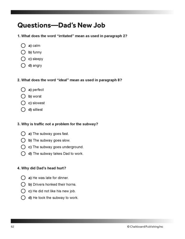 EQAO Grade 3 Practice | Chalkboard Publishing